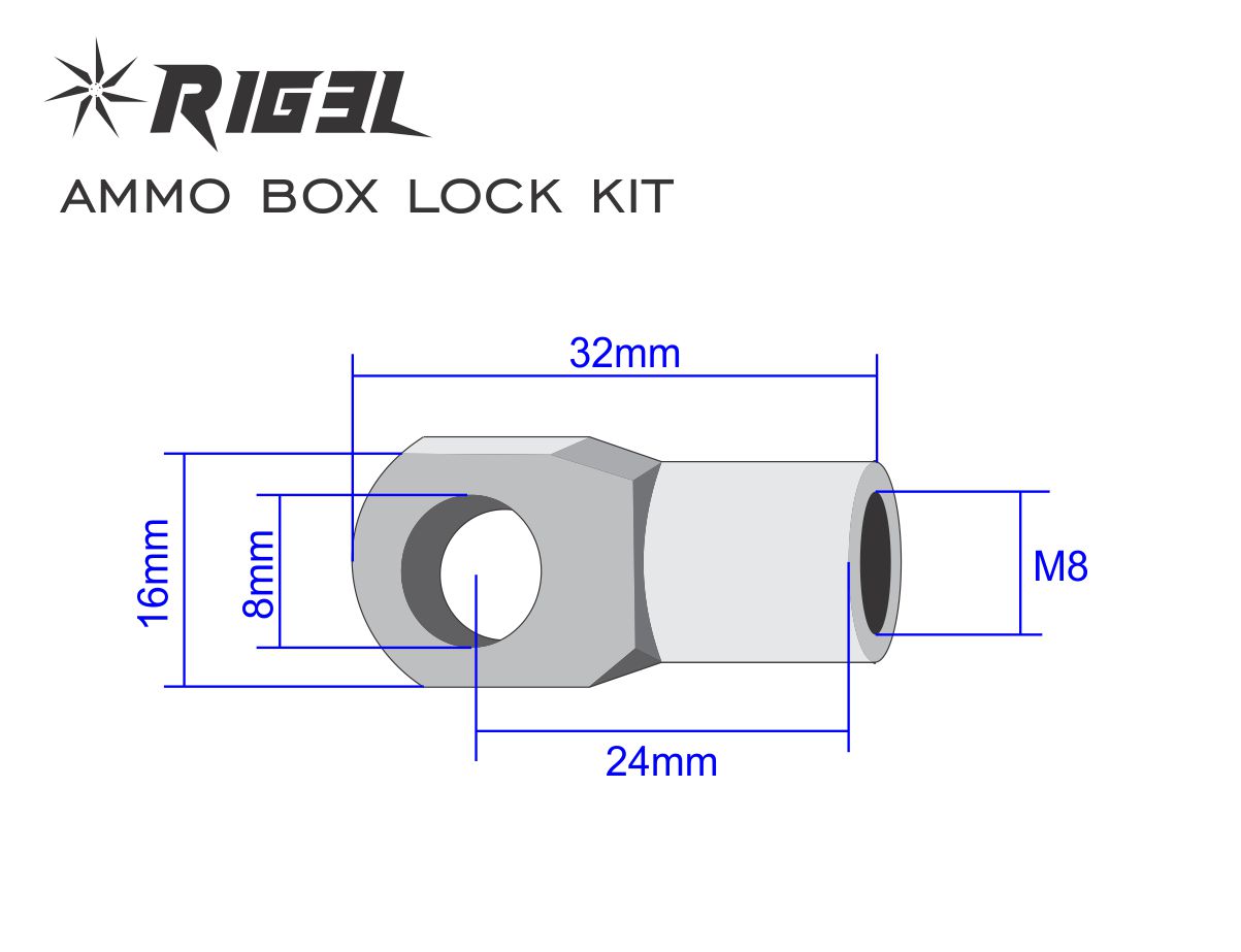 Ammo Storage Box: Lock Kit for Ammo Box - RIG3L D.I.Y (Ammo box not ...