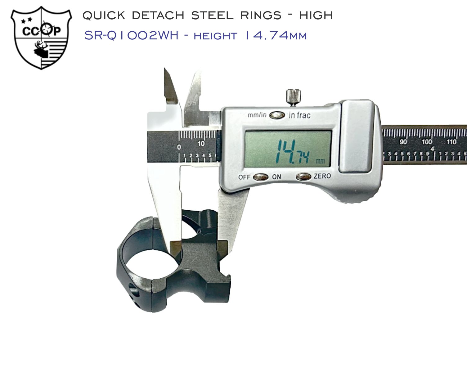 Steel Scope Rings - Picatinny/Weaver - Quick Release: CCOP Ring Set 1in ...