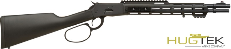 Firearms: 357 Magnum Lever Action - Semi Tactical Black - HUGTEK