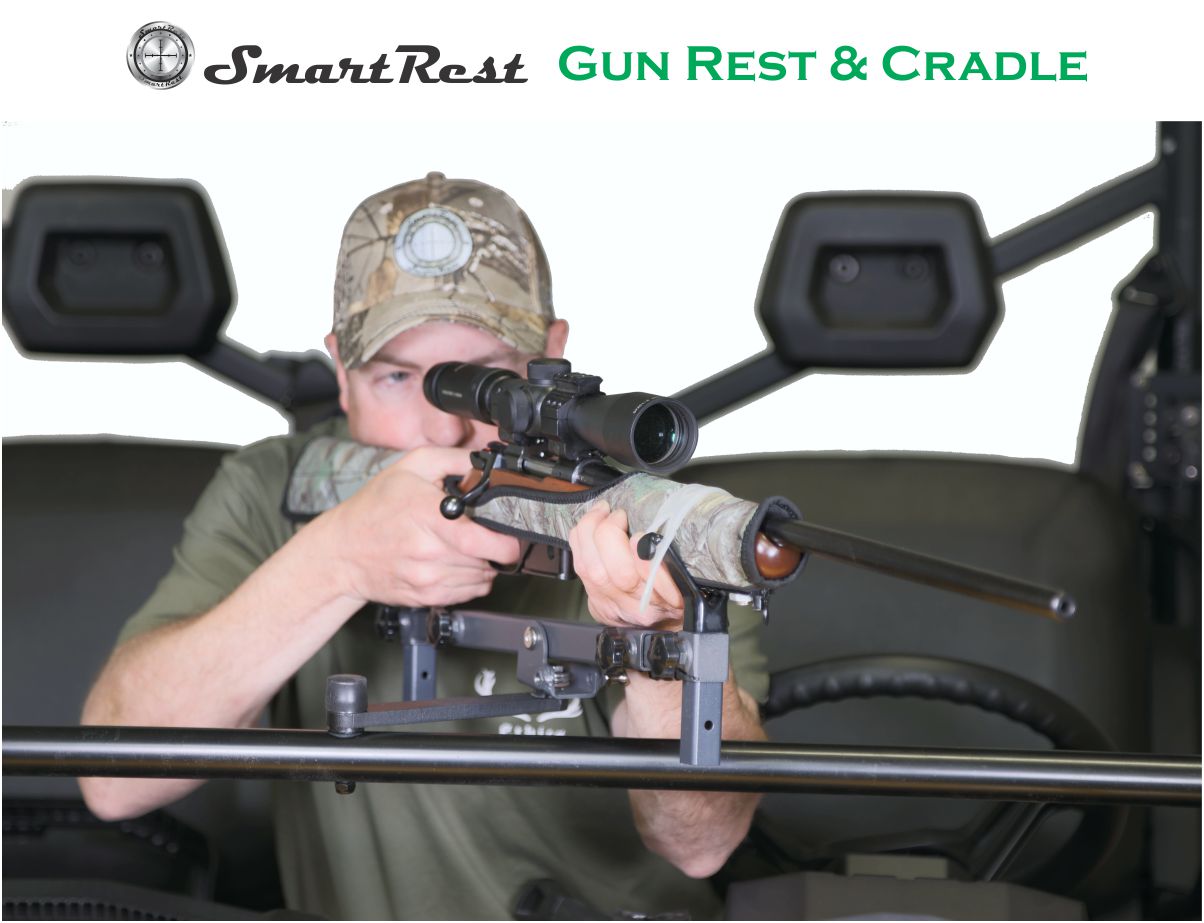 SmartRest Gun Rest & Cradle for Utes, UTV's front window space