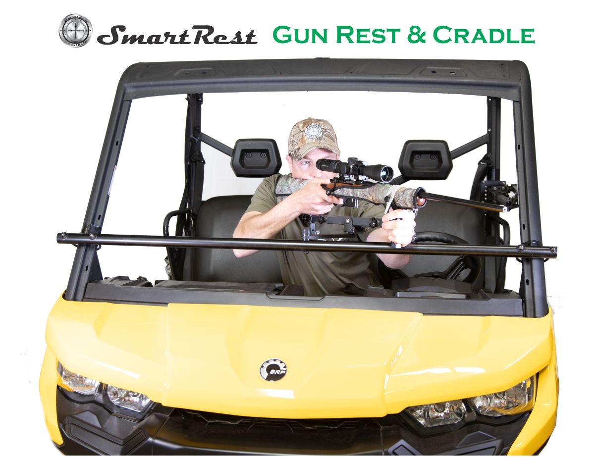 SmartRest Gun Rest & Cradle for Utes, UTV's front window space