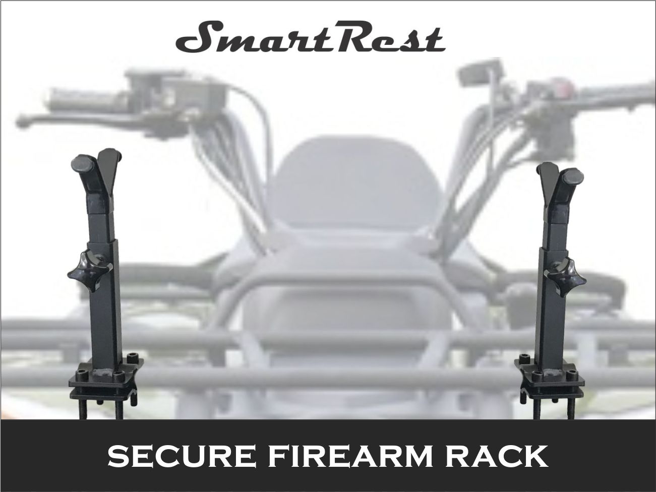 SmartRest V Mount Gun Rack For Quad Bikes, ATVs and UTVs